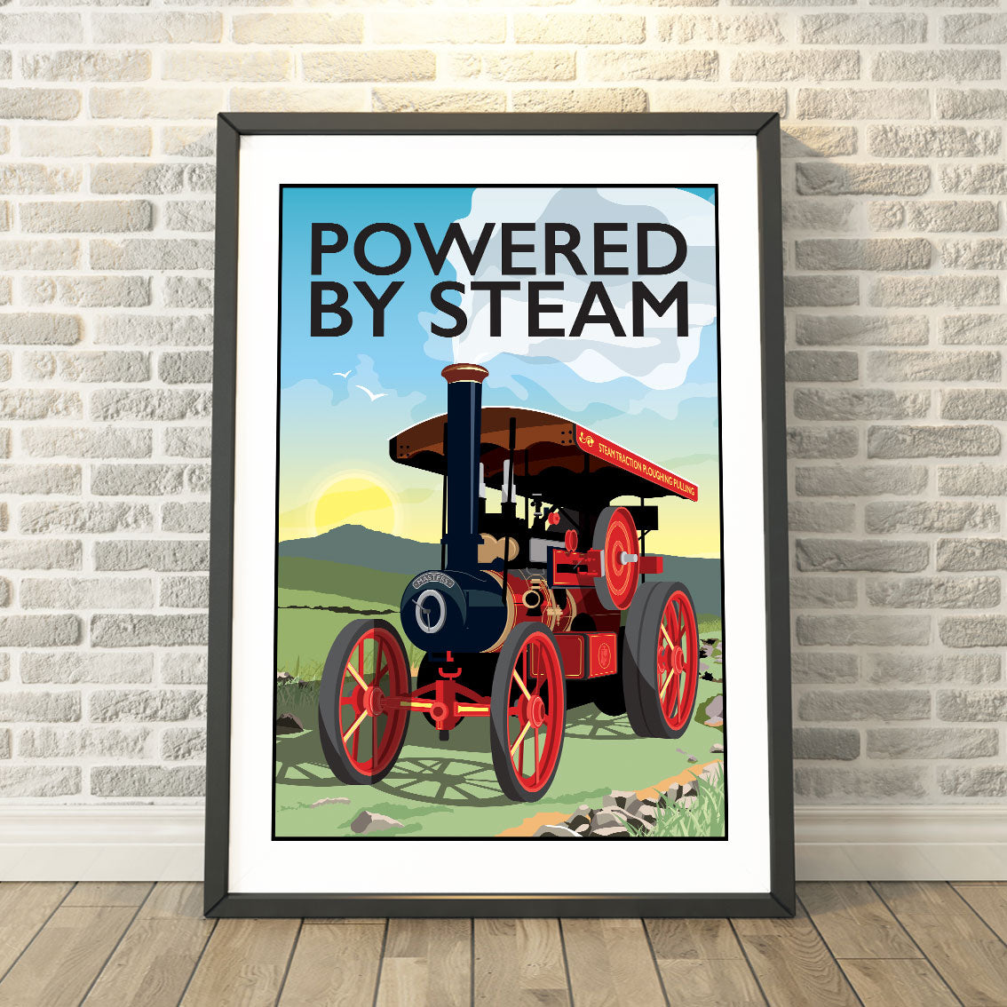 Powered by Steam Engine Print – Tabitha Mary