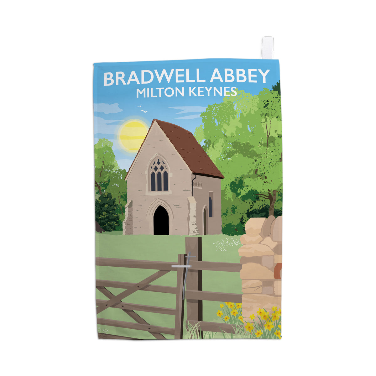 Bradwell Abbey Tea Towel – Tabitha Mary
