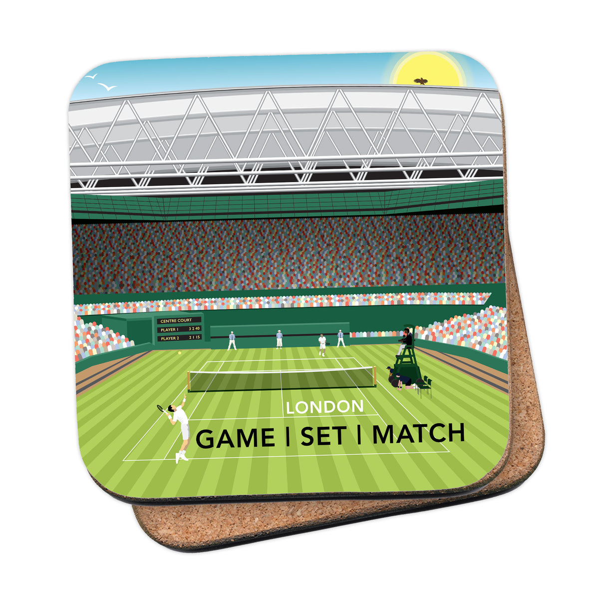 London Tennis Coaster – Tabitha Mary