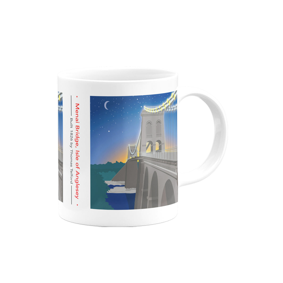 Menai Bridge Night Mug – Tabitha Mary
