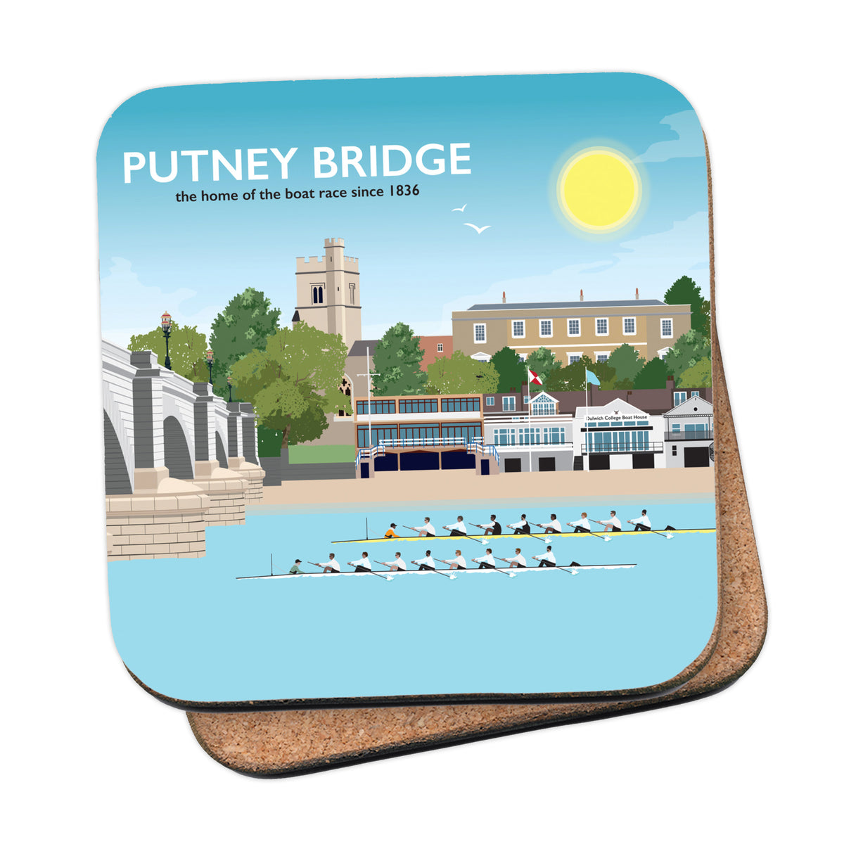Putney Bridge Boat Race Coaster – Tabitha Mary