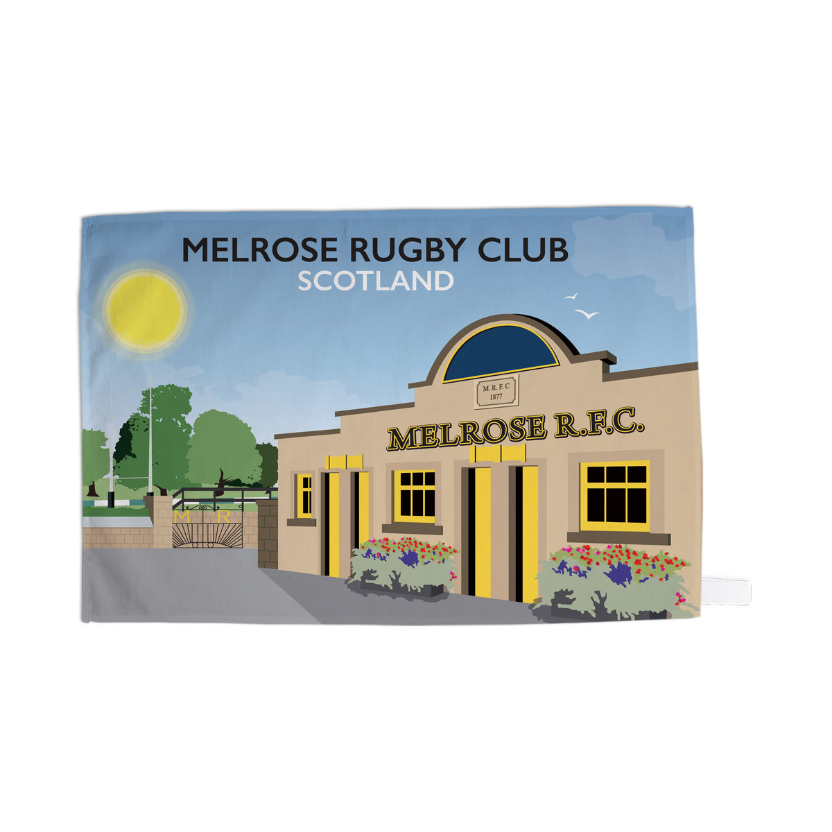 Melrose Rugby Club Tea Towel – Tabitha Mary