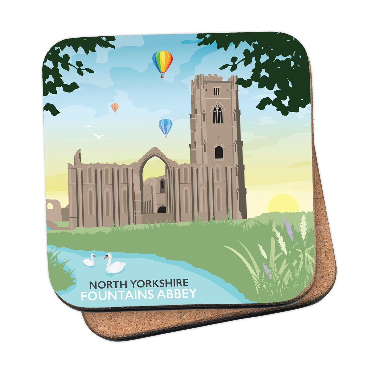 Fountains Abbey Coaster – Tabitha Mary